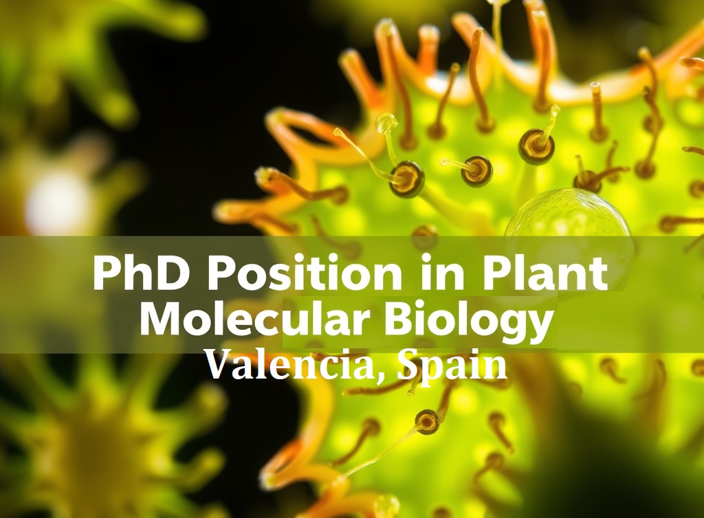 PhD Position in Plant Molecular Biology at Valencia, Spain